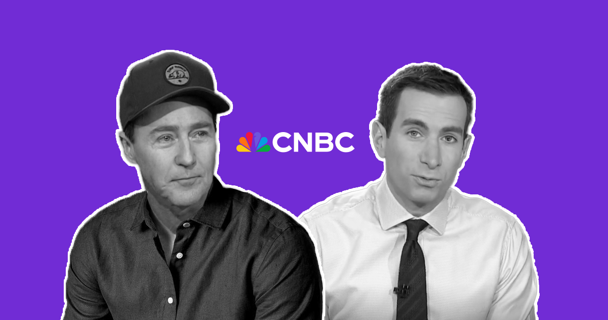 Edward Norton on Squawk Box: Building presentations in fixed slide tools today is ridiculous