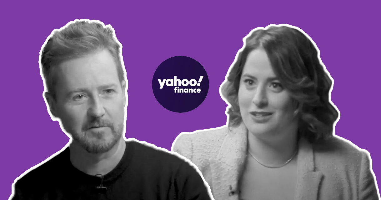Edward Norton and Yahoo Finance